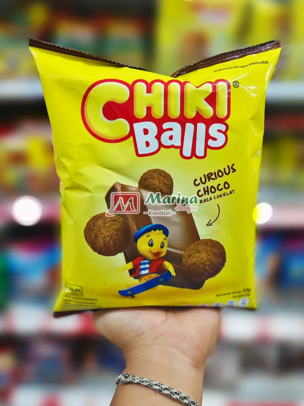 Chiki Balls Coklat 55gr - Marina Swalayan
