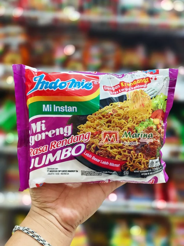 Indomie Goreng Rendang Jumbo 120 Gr - Marina Swalayan