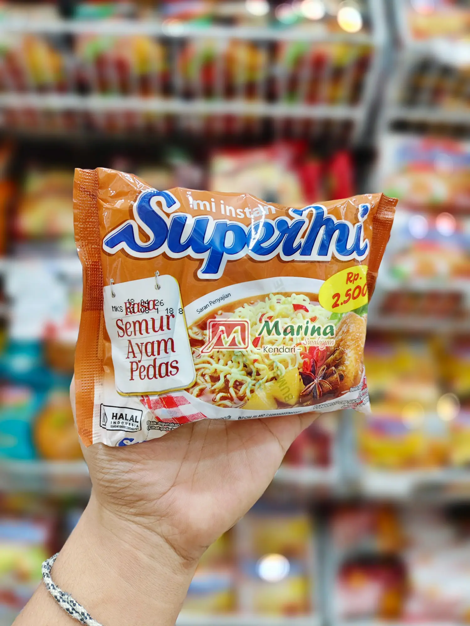 Supermi Rasa Semur Ayam Pedas 70gr - Marina Swalayan