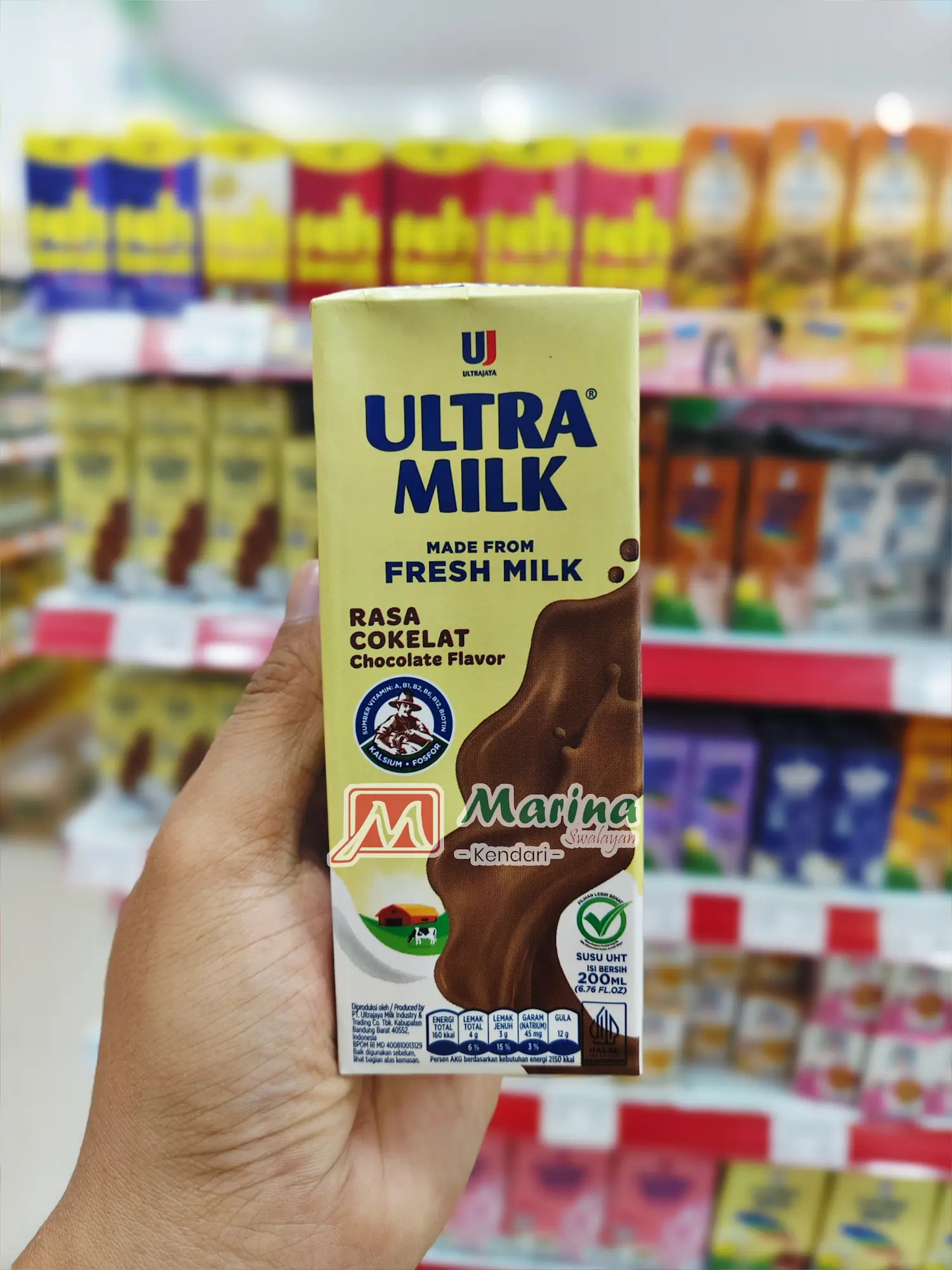 Ultra Milk Coklat 200ml Box - Marina Swalayan