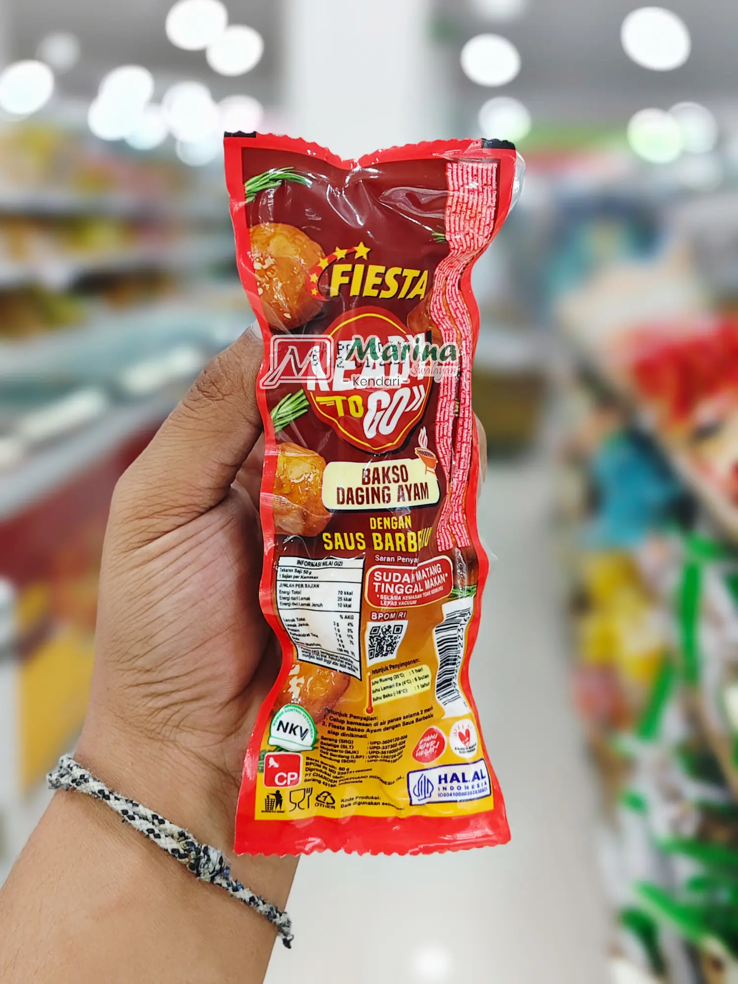 Fiesta Rtg Bakso Bbq 60g - Marina Swalayan