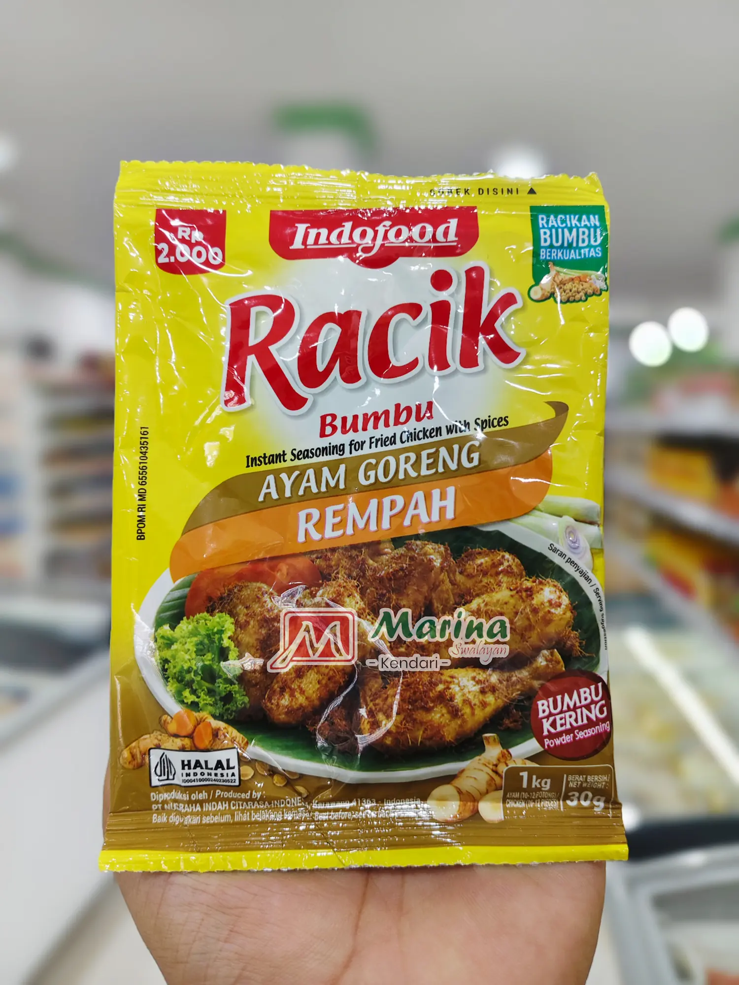 Indofood Racik Ayam Goreng Rempah 30gr - Marina Swalayan
