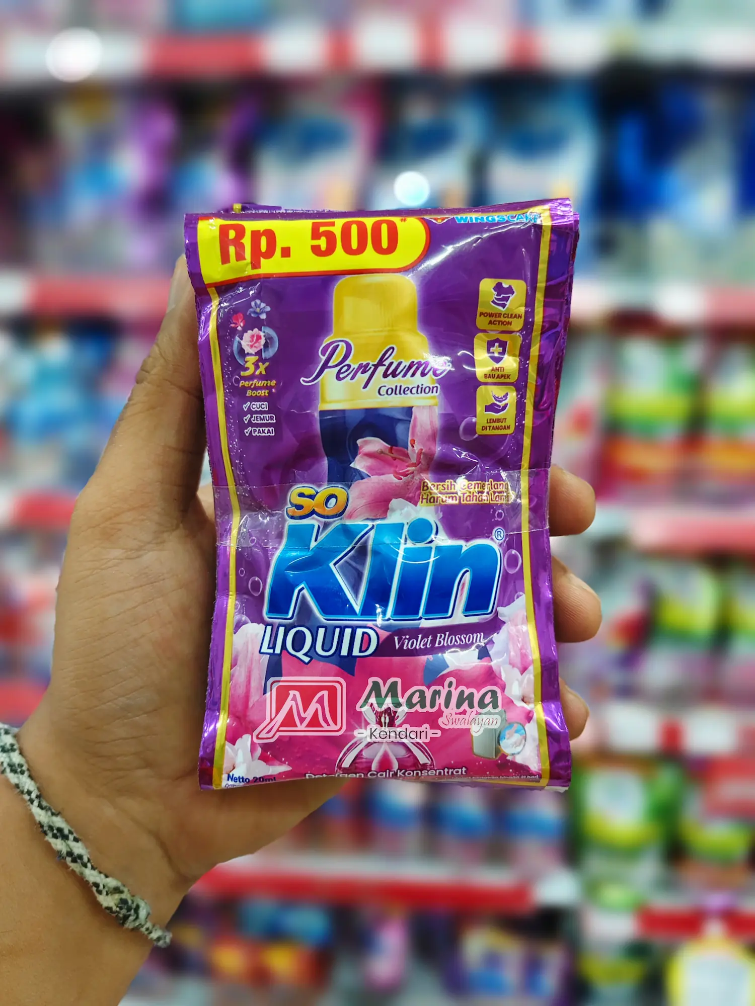 Soklin Liquid Violet Sachet 6x23ml - Marina Swalayan