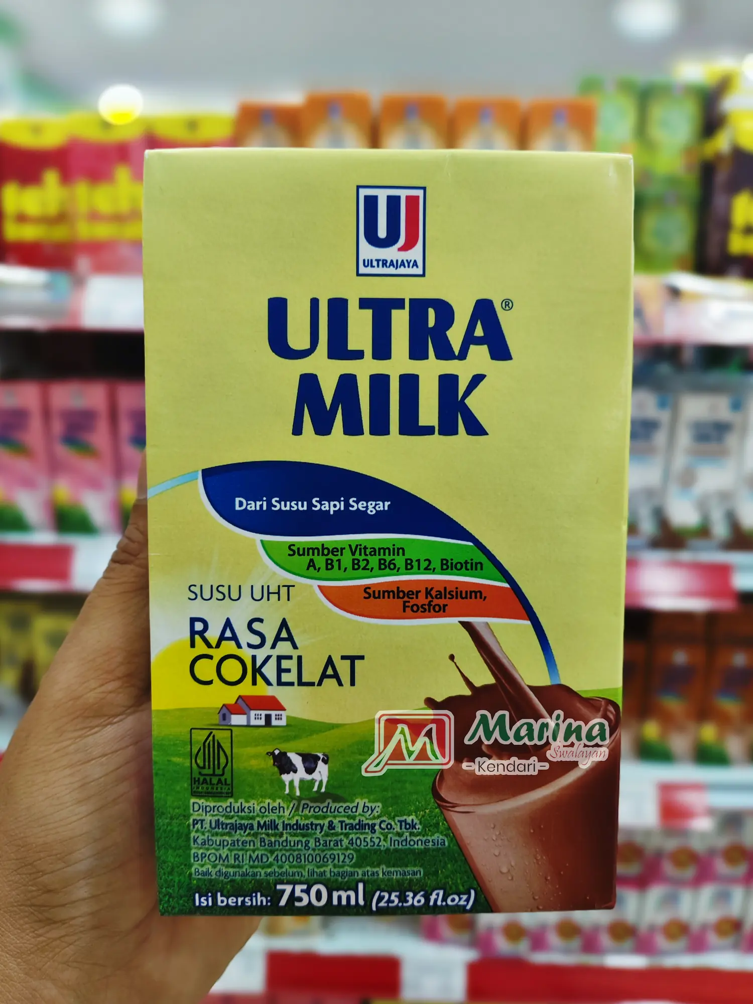 Ultra Milk Uht Coklat 750ml - Marina Swalayan