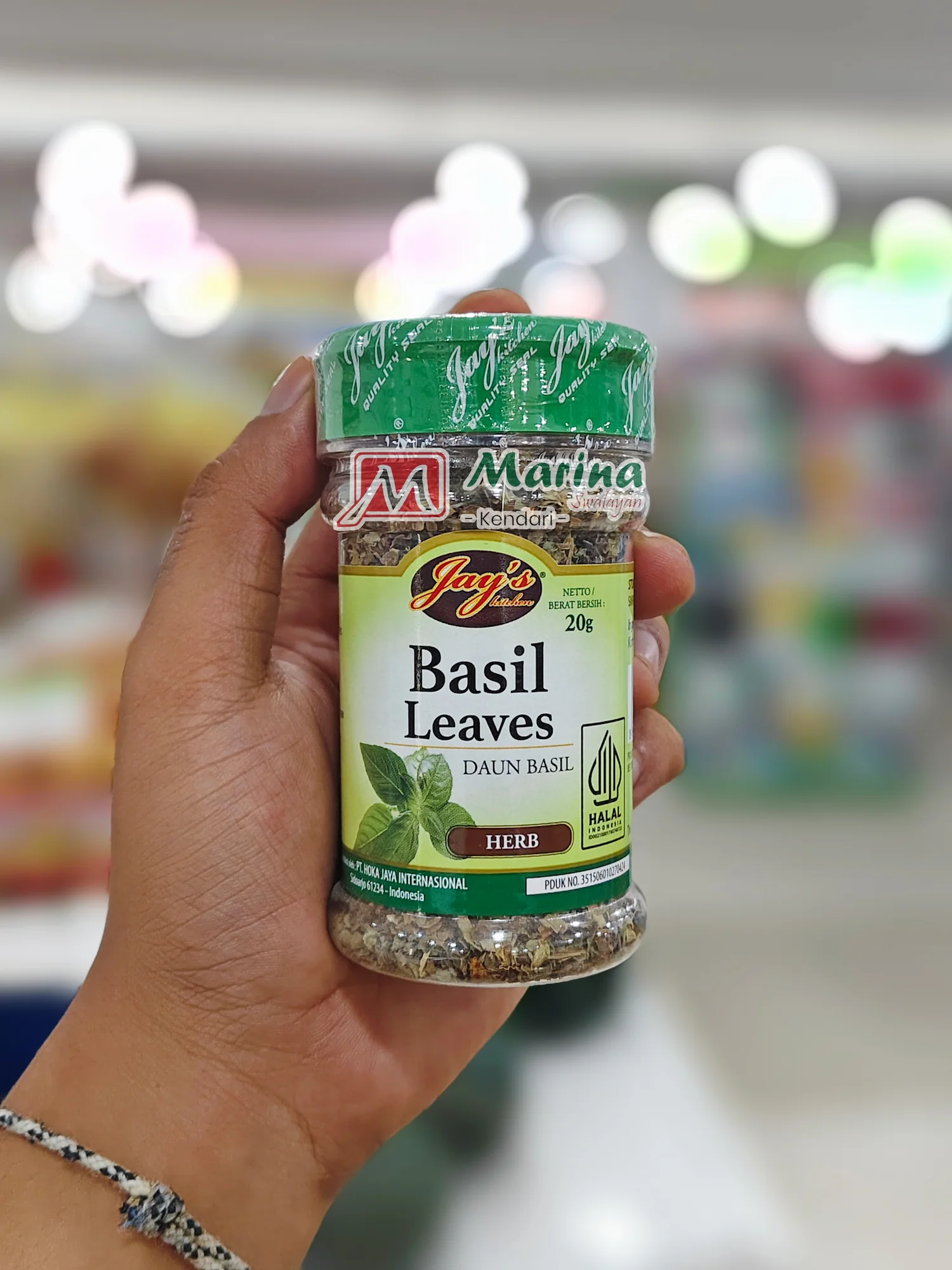 Jays Basil Leaves 20gr - Marina Swalayan